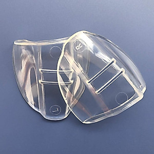 Safety Glasses Side Shields,FAteam 2 Pairs Universal Safety Clear Flexible Side Shields,Slip On Side Shields Fits All Eyeglasses Frames -(≤17mm frames universal).