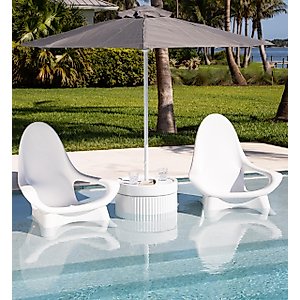 Tenjam Woosah Adirondack Chair for in Pool. Lounge Chairs for Sun Shelf Set of Two, Pool Chairs and Lounger for in Pool Tanning Ledge Support up to 13" of Water Depth (Made To Order)