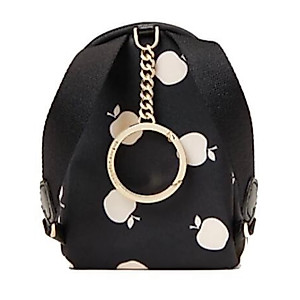 Kate Spade Women's Chelsea Mini Apple Backpack Keychain Keyfob Bagcharm (Black)