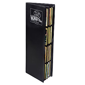 Monster Tower Binder -20 Side Loading Padded Pages that hold 320 cards -Compatible with Yugioh, Magic The Gathering & Pokemon -Unique Trading Card Album with 8 pocket(2 x 4)Configuration - Matte Black