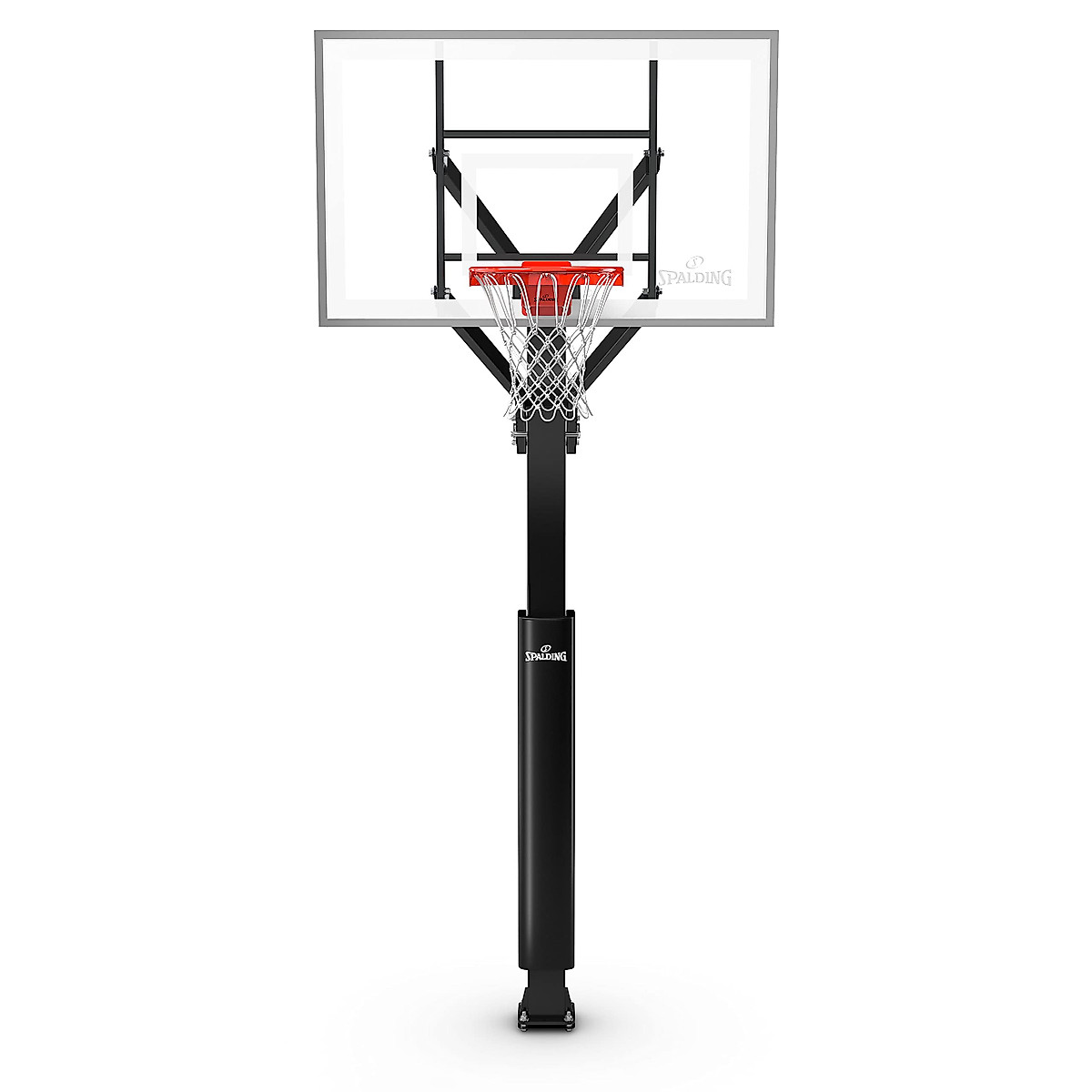 Spalding 888™" Series 60" Tempered Glass In-Ground Basketball Hoop