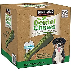 Kirkland Signature Dental Chews 72 Dog Treats