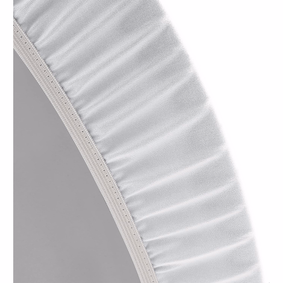 COMIO Marbled Table Cloth Round Cover with Elastic Waterproof,70inch, Vinyl with Flannel Backing, Banquet Tabl Cover； Picnic ；Outdoor