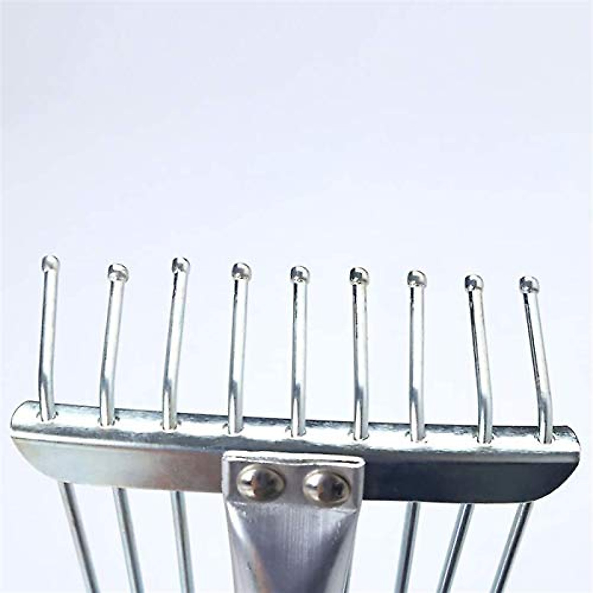 ZRSJ Leaf Fan Rake, Leaf Rake, Garden Leaf Rake with Retractable Gardening Weed Cleaner Rake for Leaf Grass Paddock Collecting Loose Debris in Lawn and Yard (Size : A)