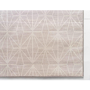 Unique Loom Uptown Collection by Jill Zarin Collection Geometric Modern Brown Area Rug (8' 0 x 10' 0)