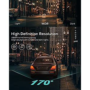 iZEEKER Dash Cam for Cars, 1080P Full HD Dash Camera, Dashcam with Night Vision, Car Camera with 3-inch LCD Display, Parking Mode, G-Sensor, Loop Recording, WDR