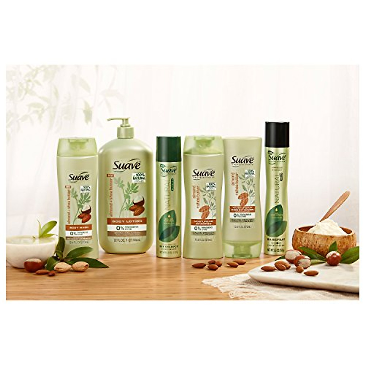 Suave Professionals Moisturizing Shampoo, Almond + Shea Butter, 12.6 oz