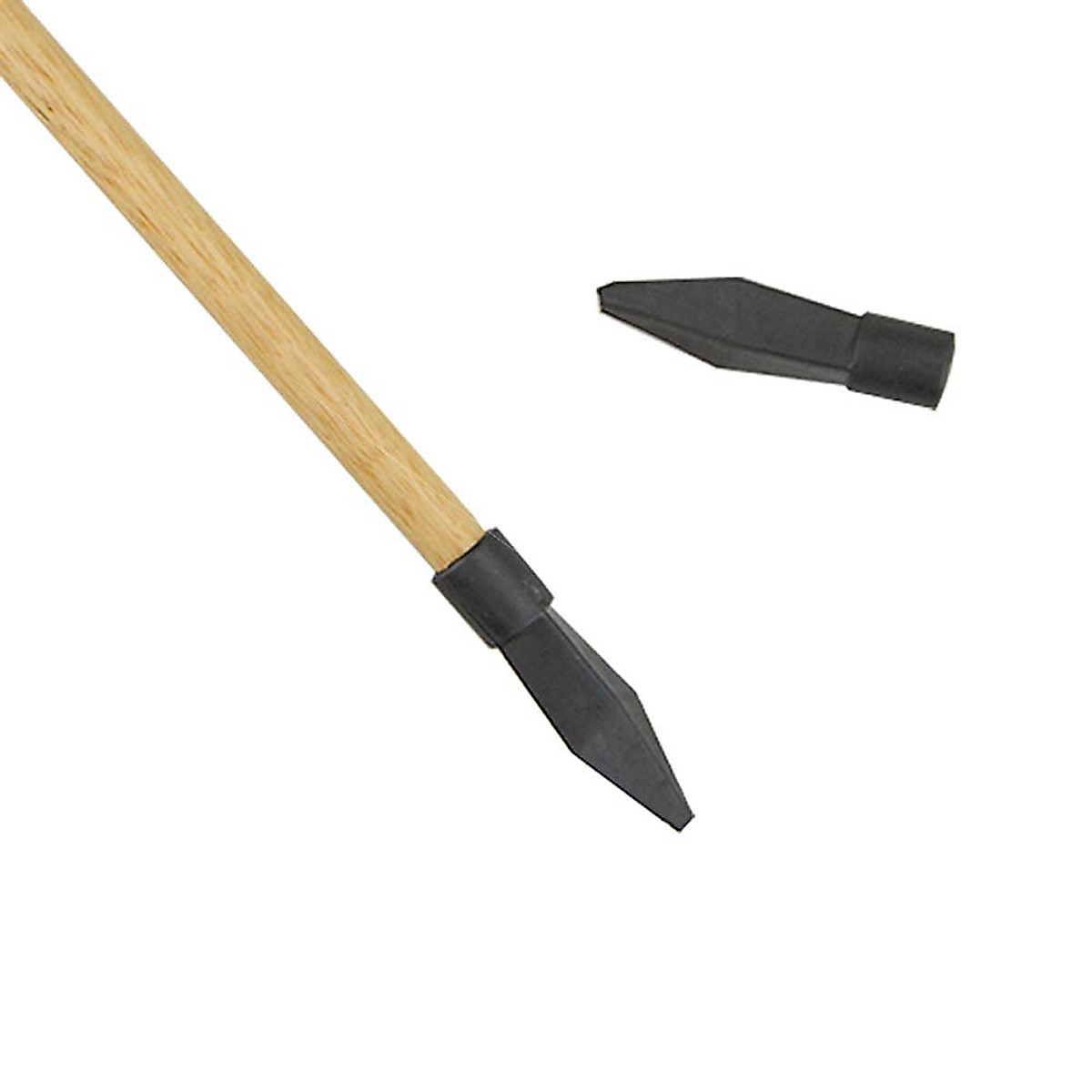 lasenersm 20 Pieces Rubber Arrowhead Soft Rubber Practice Archery Arrowhead Replacement Glue-on Safety Arrow Tips for Archery Outdoor Shooting Practice and Archery Hunting Game, Black