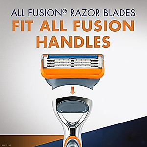 Gillette Fusion5 Men's Razor Blades, 4 Blade Refills