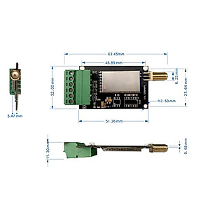 Lubeby Smart LoRa611II TTL Interface Wide Voltage High Rate 160mW Industrial Uart LoRa Module (868 MHZ X 5 PCS)