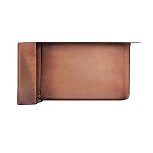 Signature Hardware 214146 30-1/8" Vine Design Farmhouse Single Basin Copper Kitchen Sink