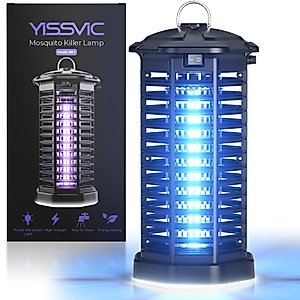 YISSVIC Bug Zapper Outdoor Indoor Waterproof Electric Mosquito Fly Zapper Killer Effective 4200V Plug in for Home Patio Office Courtyard