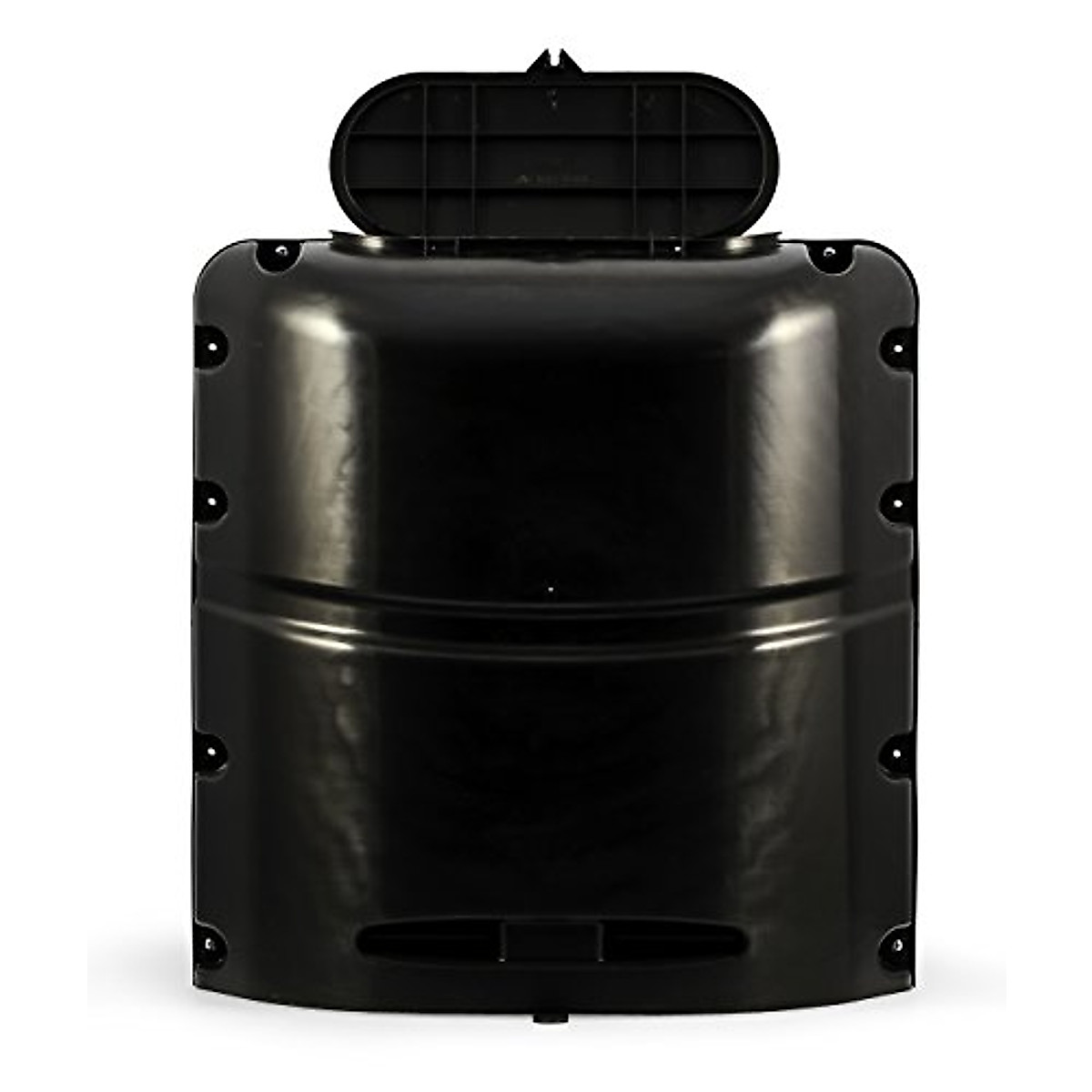 Camco Single RV Propane Tank Cover | Features a Removable Top Panel, a Heavy-Duty Polymer Construction, and Fits 20lb. Steel Single Tanks (40578), Black