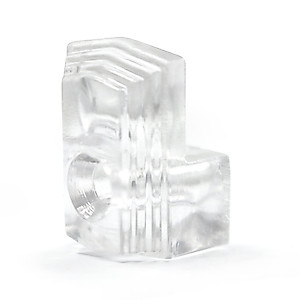 Clear Mirror Clips for Frameless Mirrors - Holds 1/4" Thick Glass - Pack of 20 Includes Anchors and Screws Kit