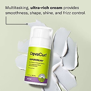 DevaCurl SuperCream Rich Coconut-Infused Definer, Warm Coconut, 5.1 fl. oz.