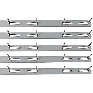 House2Home 17" Upholstery Metal Tack Strips, Fabric Reupholstery Supplies for Furniture, Couch, Chair, and Sofa, Includes Instructions, 5-Pack