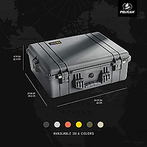 Pelican 1600 Case With Foam (Black)