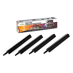 REPTI ZOO Reptile Terrarium Stackers Post Only for RK Knock-Down Glass Terrariums