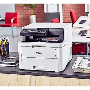Brother L-3290CDW Series Compact ALL-in-One Business Home/Office Digital Color Printer I Print Copy Scan I Wireless I Mobile Printing I Auto 2-Sided Printing I 25 PPM I 250 Sheets/Tray + Printer Cable