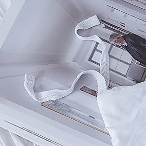 Merryfeel Seersucker Duvet Cover Set Queen,100% Cotton White Textured Striped 3 Piece Duvet Cover & Sham Bedding Set (Queen 90x90)