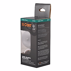 CURT 22178 1.78-Inch Trailer Wheel Bearing Protectors and Dust Covers, 2-Pack