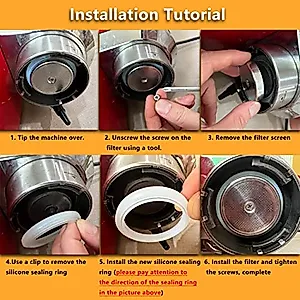 NEOUZA 51mm Brewing Group Head Silicone Gasket 2Pcs Compatible with Delonghi Dedica EC680/EC685/820/850/860 Smeg ECF01