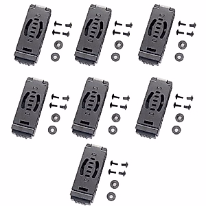 7PCS Nylon Pocket Clip with 14 Sets Screws Fit for K Sheath Knife Case, Deep Carry Back Clip Waist Clip DIY Replacement