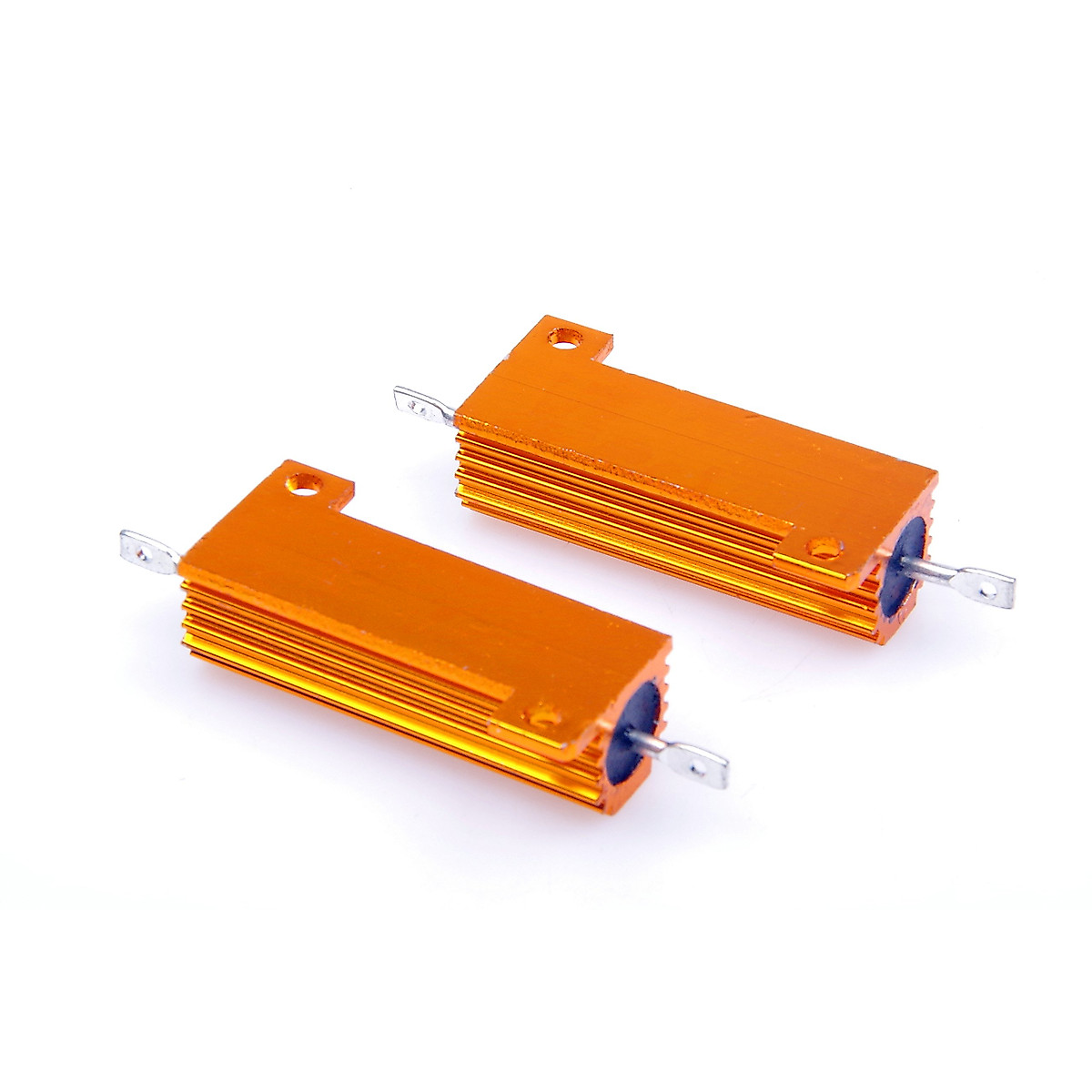 LM YN 50 Watt 30 Ohm 5% Wirewound Resistor Electronic Aluminium Shell Resistors Gold (Pack of 2)