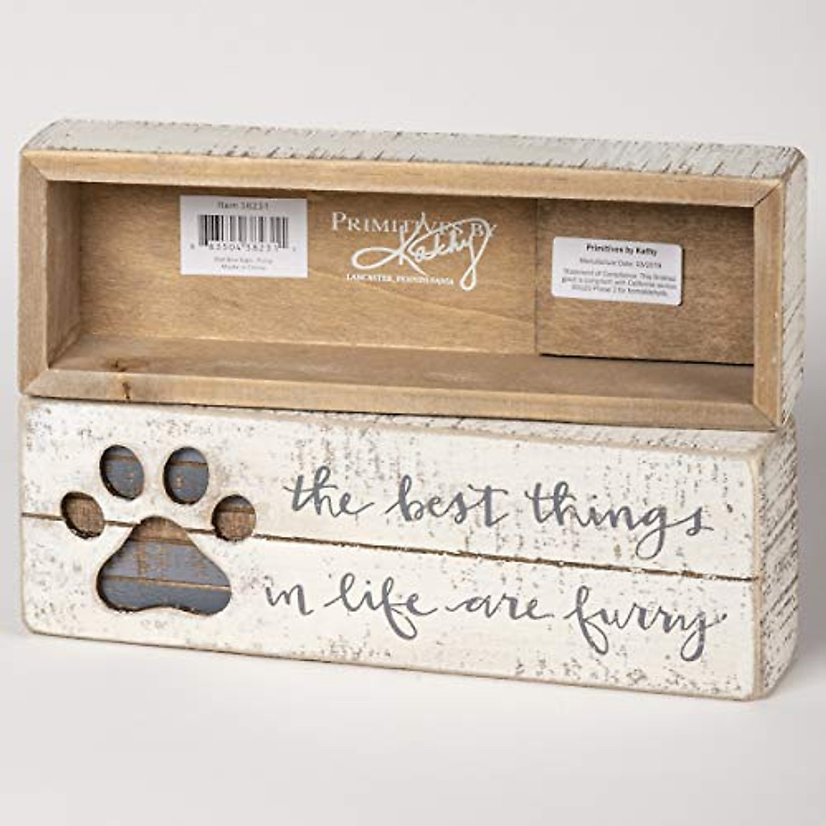 Primitives by Kathy 38231 Hand-Lettered Slat Box Sign, Best Things In Life