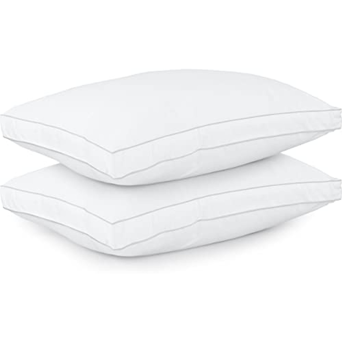 Utopia Bedding Bed Pillows for Sleeping Queen Size (White), Set of 2, Cooling Hotel Quality, Gusseted Pillow for Back, Stomach or Side Sleepers