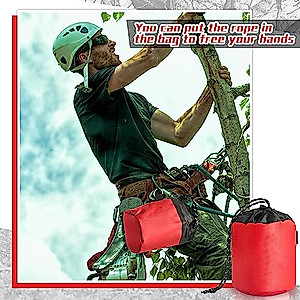 Tanlade 2 Pcs Arborist Throw Bag Throw Line Storage Bag Drawstring Safety Throw Rope Rescue Bag for Tree Rock Climbing High Limb Throwing