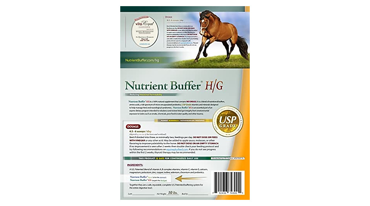 Nutrient Buffer HG - Equine Hind Gut Support for Horses
