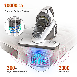 Dibea Bed Vacuum Cleaner with 10Kpa Powerful Suction