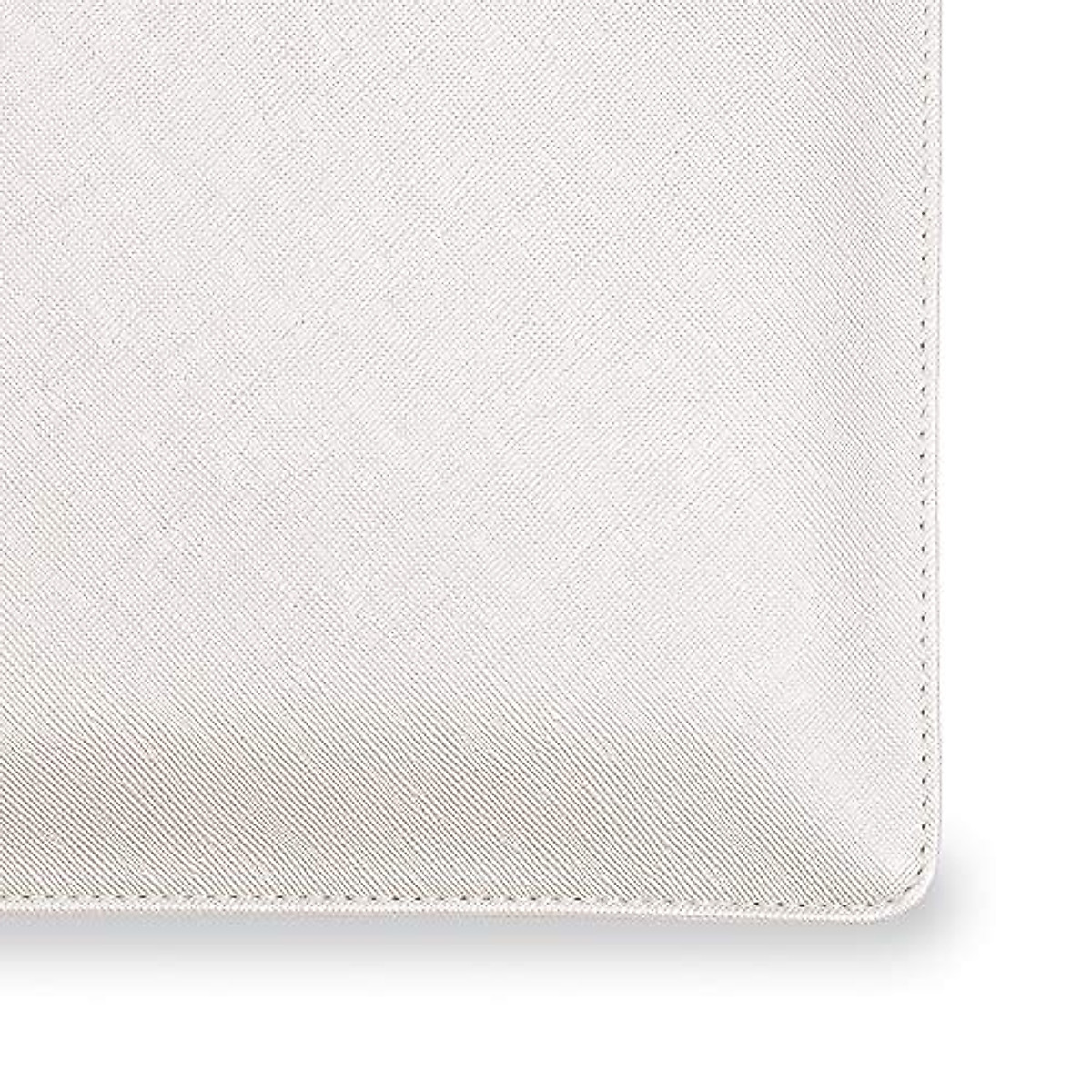 KATIE LOXTON Tres Chic Womens Vegan Leather Secret Message Pouch Clutch Metallic White