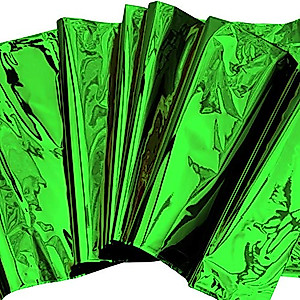 Green Foil Tablecloth Plastic Table Cover Rectangle Tables Tinsel Foil Table Cloth for Wedding Bachelorette Anniversary Birthday Thanksgiving Christmas Party, 54 x 108 Inch, 2pc