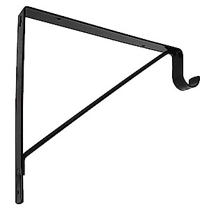 Libcflcc Tripod Shelf Storage Storage Rack Wall Storage Triangular Design Closet Rod Brackets Heavy Duty Holder Wardrobe Rod Organizer Black