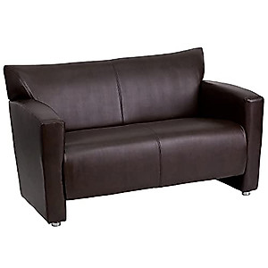 Flash Furniture HERCULES Majesty Series Brown LeatherSoft Loveseat