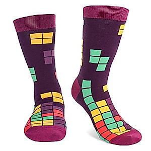 Do Not Disturb I'm Gaming Video Game Socks - Funny Gamer Gifts For Men and Women (Block Party)