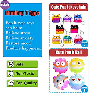 105 PCS Assortment Party Favors Toys for kids, Premium Mini Ctue Favors for All Ages kids Grils,Prize Box Toys,Goody Bag Fillers,pinata stuffers,Carnival Prizes for Boys and Girls 4-10