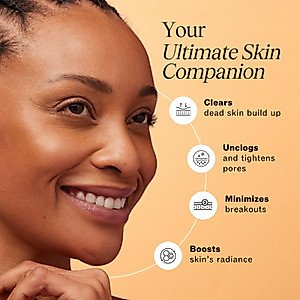 LilyAna Naturals Charcoal Face Scrub - Facial Exfoliator - Microdermabrasion Scrub - Facial Skin Care Products for Women and Men - Lavender and Tea Tree Oil - 3oz