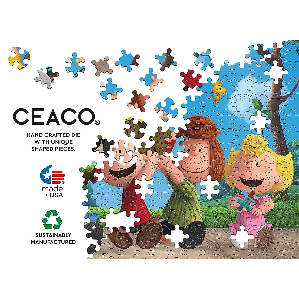 Ceaco - 3 in 1 Multipack - Peanuts - (3) 48 Piece Jigsaw Puzzles