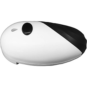 LEQOS Electric Can Opener For Kitchen One Touch Automatic Can Opener Electric for Any Size Can Hands Free Battery Operated Can Opener For Seniors Arthritis Smooth Edge Portable Food-Safe (Dark Black)