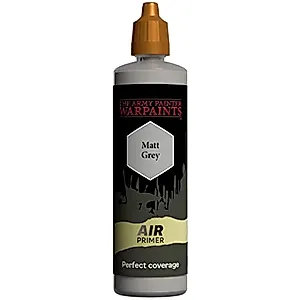 The Army Painter Warpaints Air Air Primer Matt Grey 18ml Acrylic Paint for Airbrush, Wargaming and Modelling