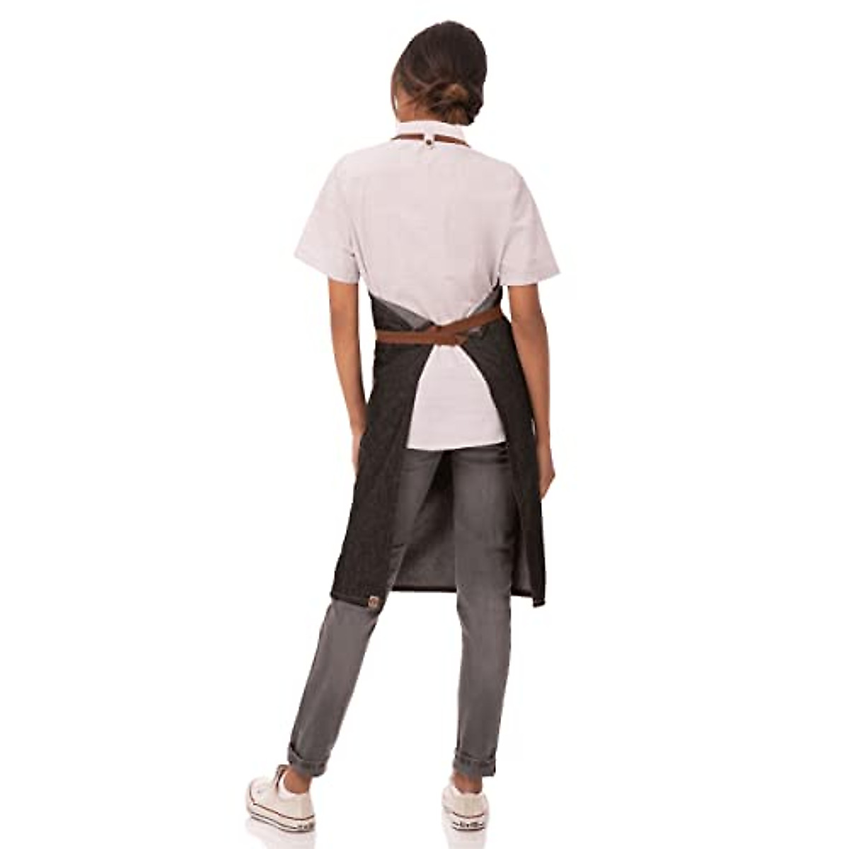 Chef Works Unisex Memphis Bib Apron, Black, One Size
