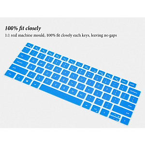 Keyboard Cover Skin for Dell Latitude 7410 7420 7430 7440 5440 5420 5430 5431 14" Notebook, Dell Latitude 7520 15.6 inch/Dell Latitude 9420 9430 9510 9520, Dell Latitude 14" 15.6" Accessories-Blue