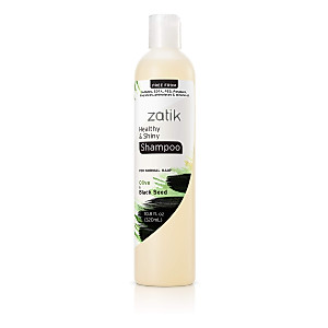 Zatik Naturals - Healthy & Shiny Shampoo and Conditioner set, with Olive and Black Seed, Voluminizing and Safe for Color Treated Hair - one of each 10.80 fl oz.