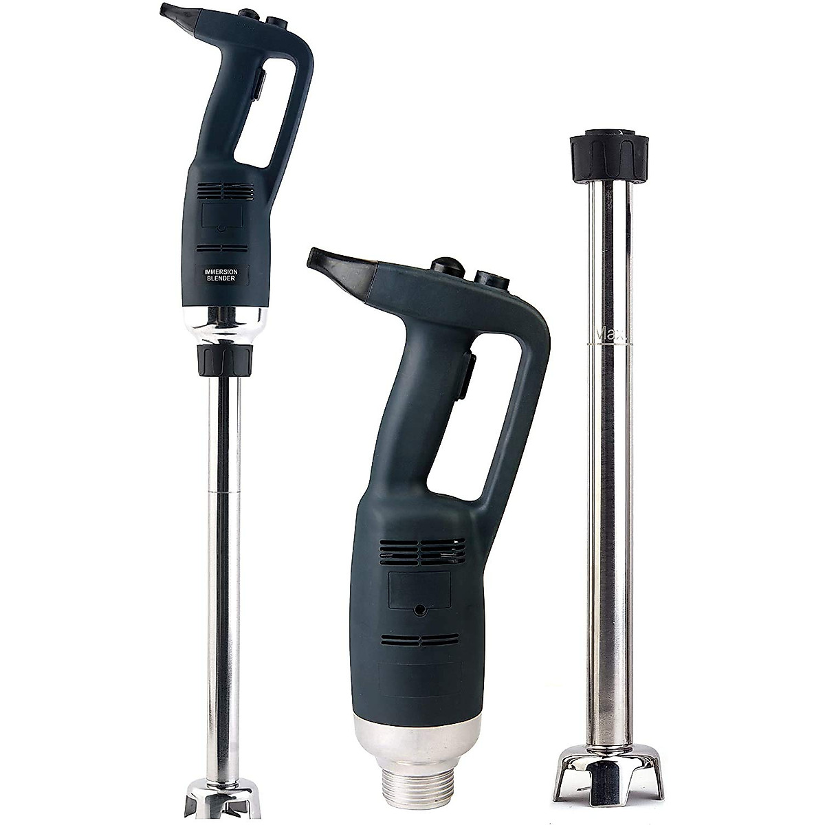 Li Bai 20 in Heavy Duty Big Stix Immersion Blender Handheld Kitchen, Hand Blenders for Kitchen, Commercial Mixer Electric, 500W Removable Shaft 2500rpm to 15000rpm, Emulsifier Blender Handheld