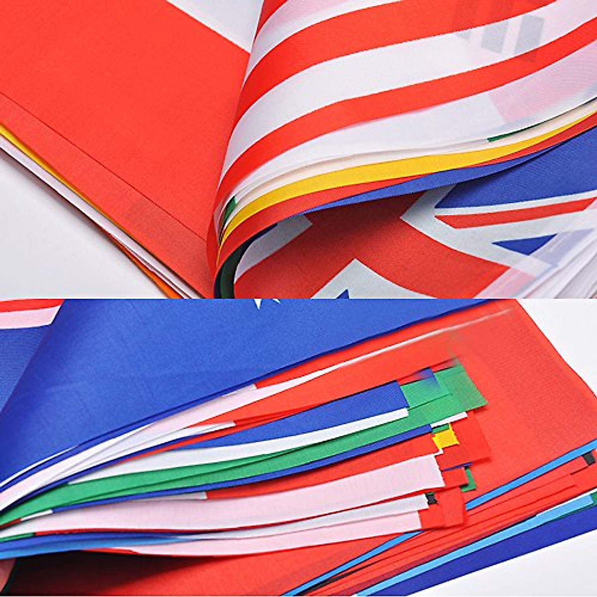 International Flags, G2PLUS® 164 Feet 8.2'' x 5.5'' World Flags, 200 Countries Olympic Flags Pennant Banner for Bar, Party Decorations, Sports Clubs, Grand Opening, Festival Events Celebration