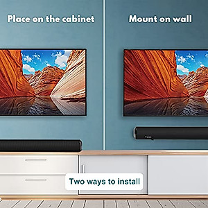 Wohome Soundbar for TV - 28-Inch Sound Bar with HDMI-ARC, Bluetooth, LED Display, Optical, USB, and AUX Inputs - 80W, 4 Speakers, Surround Sound Home Theater System