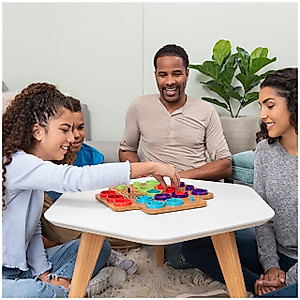 Otrio Wood Strategy-Based Family Board Game Award-Winning STEM Interactive Puzzle Game, for Adults and Kids Ages 8 and up
